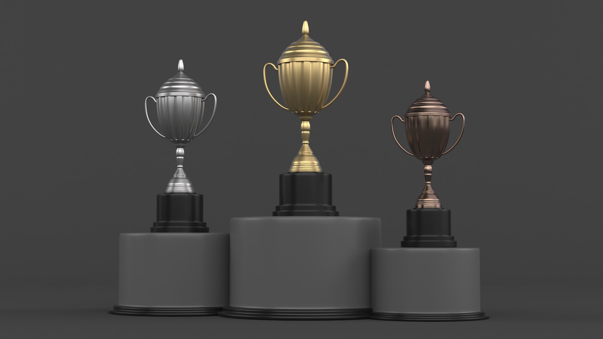 3D Trophy Cups model - TurboSquid 2107098
