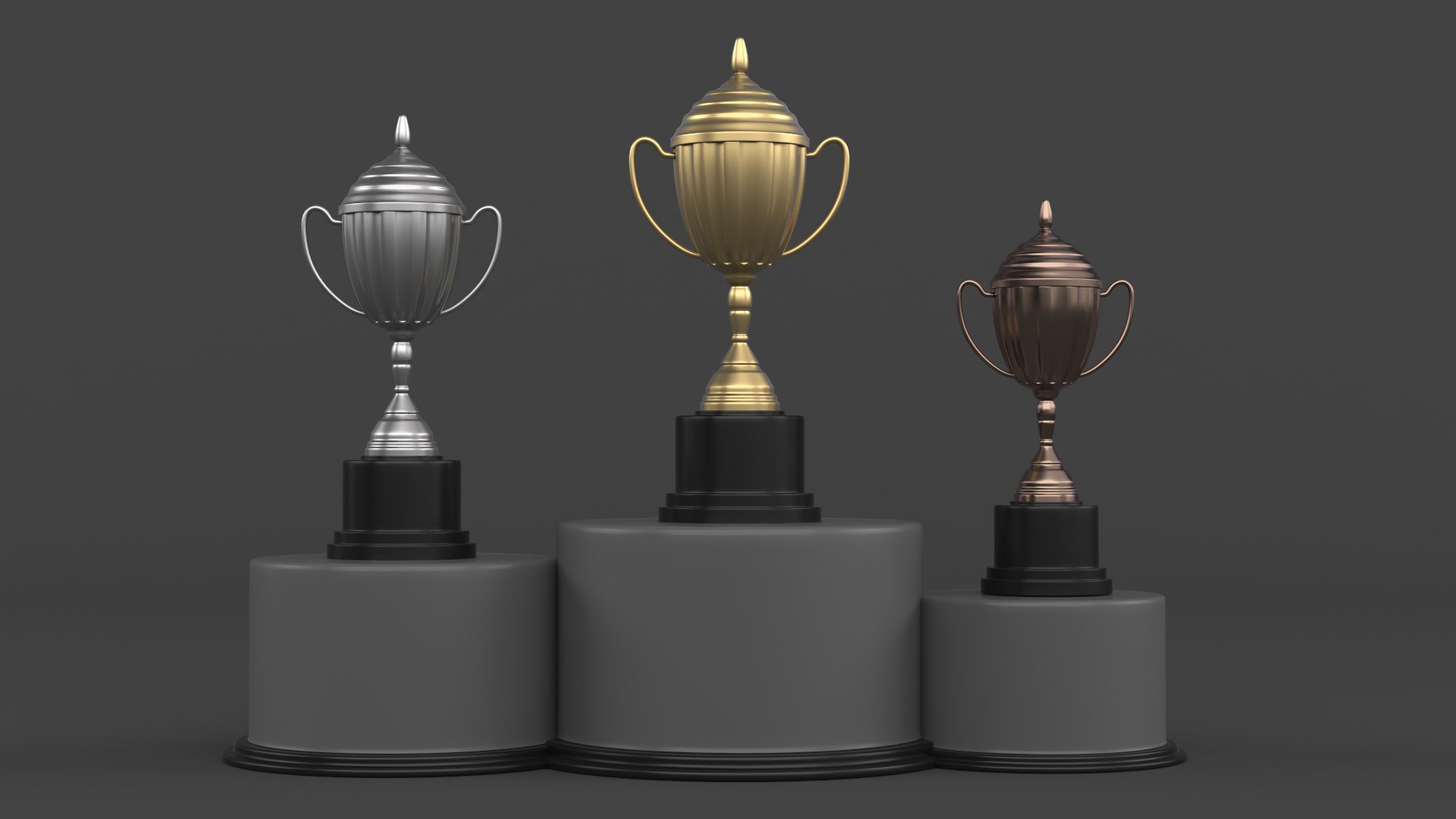 3D Trophy Cups model - TurboSquid 2107098