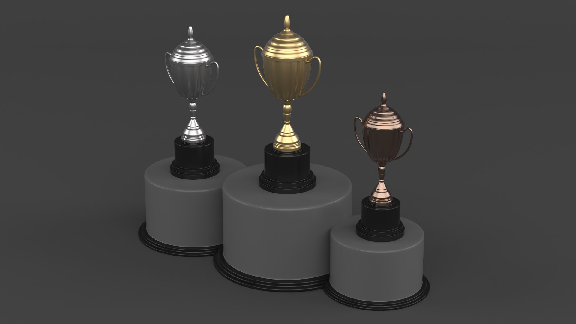 3D Trophy Cups model - TurboSquid 2107098