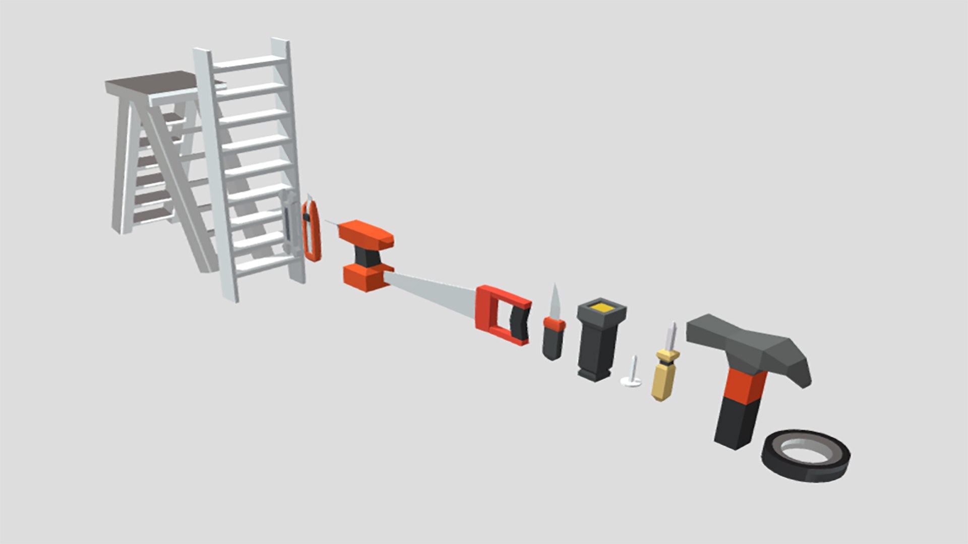 3D model Low poly Tools - TurboSquid 1776082