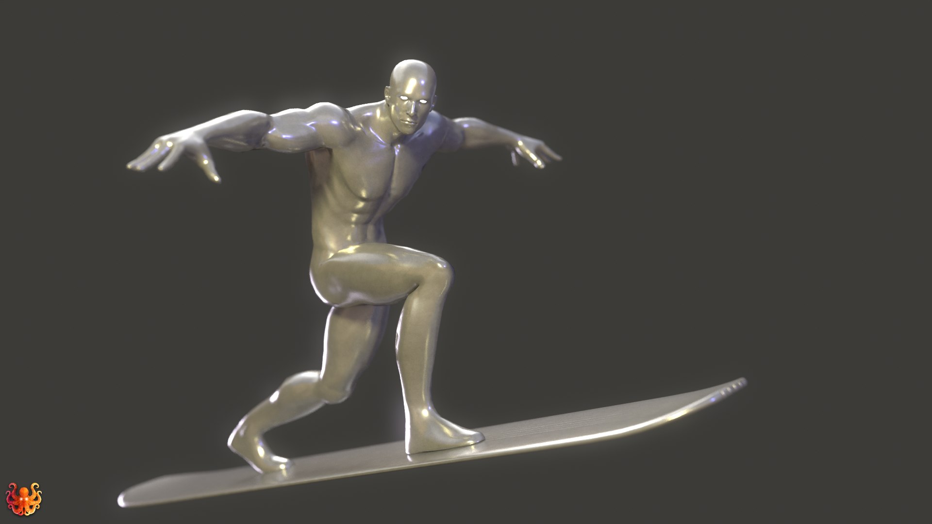 Free 3D Silver Surfer Rig - TurboSquid 2274755