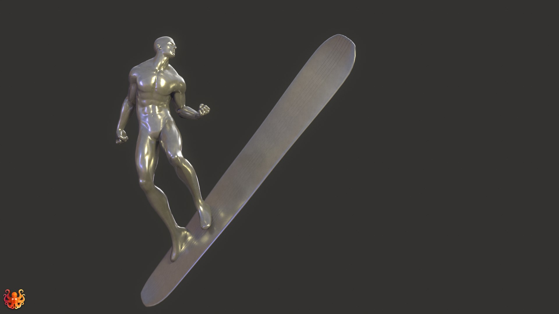 Free 3D Silver Surfer Rig - TurboSquid 2274755