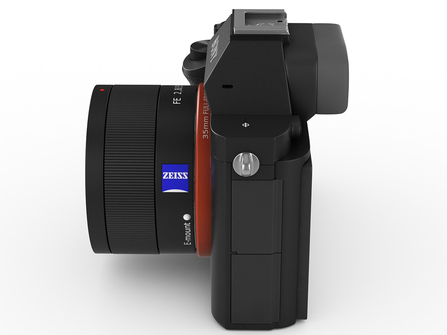 3d Sony Alpha 7r Camera Lens Model