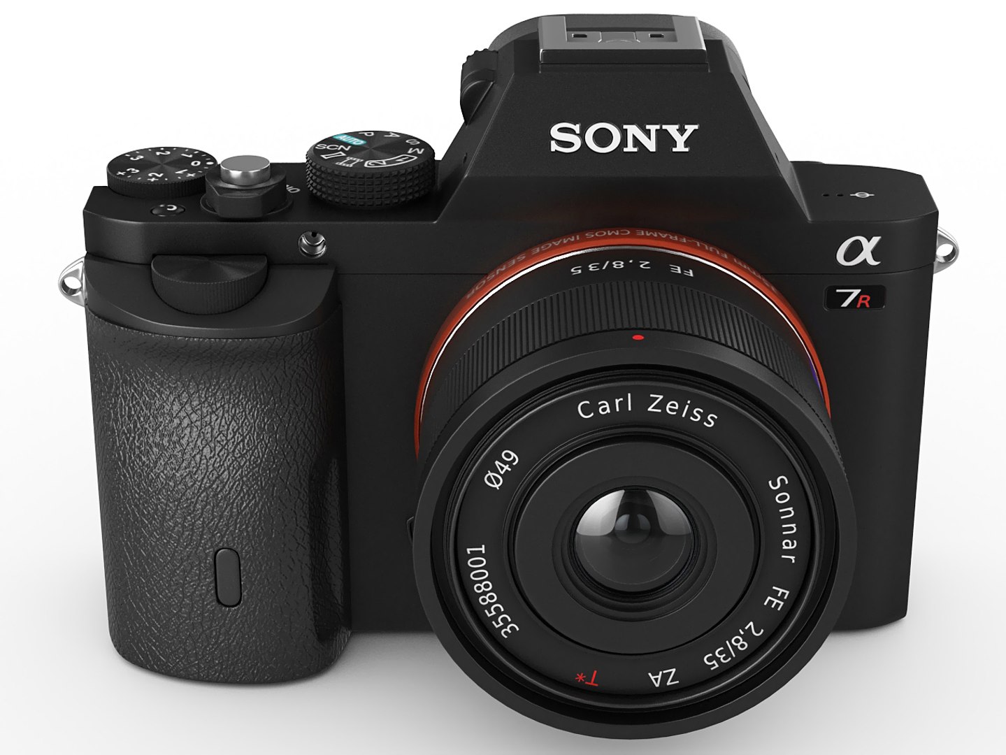 3d Sony Alpha 7r Camera Lens Model