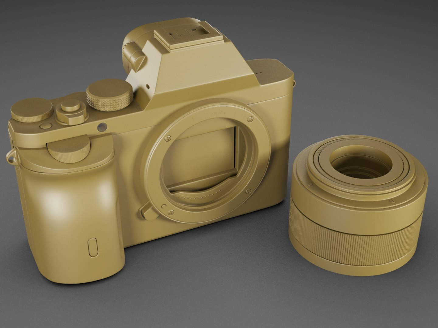3d Sony Alpha 7r Camera Lens Model