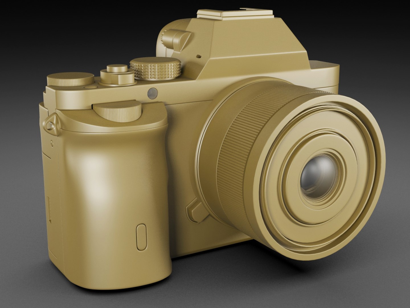 3d Sony Alpha 7r Camera Lens Model