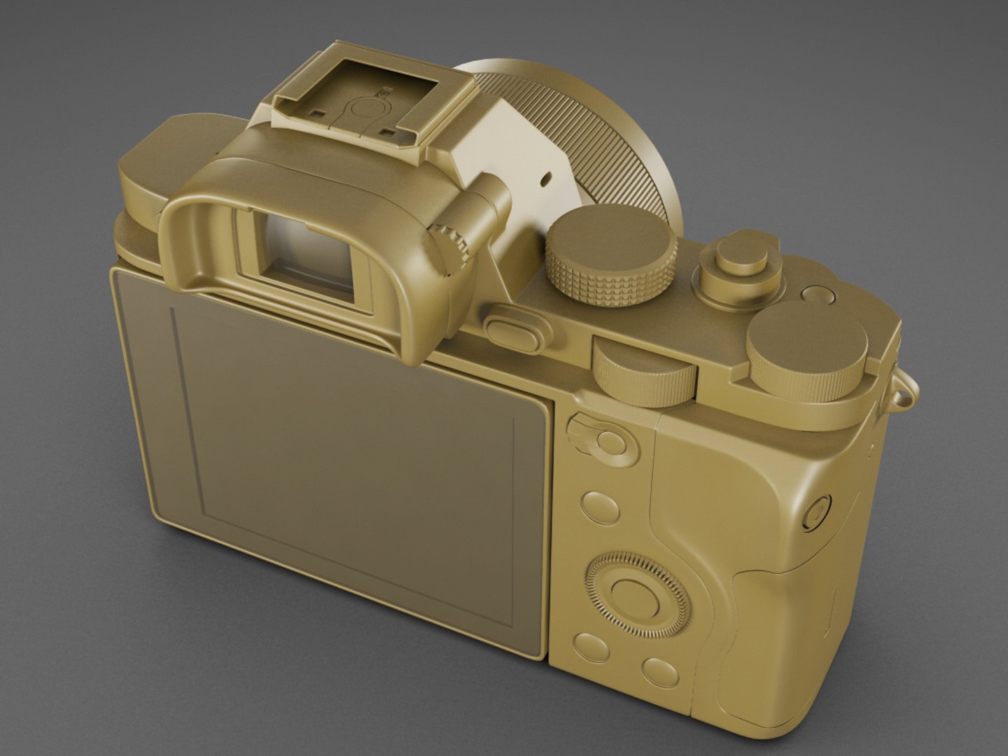 3d Sony Alpha 7r Camera Lens Model