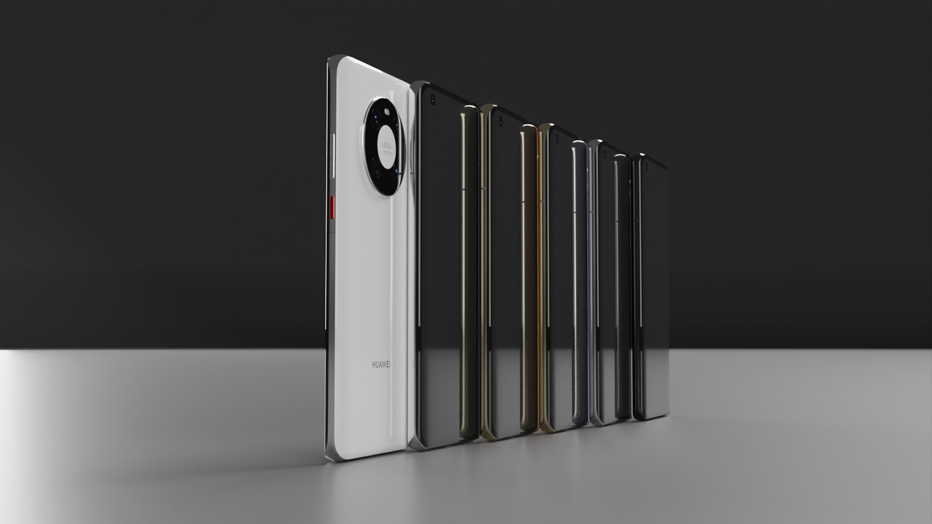 Huawei Mate 40 All Colors Smartphone 3D - TurboSquid 2073979