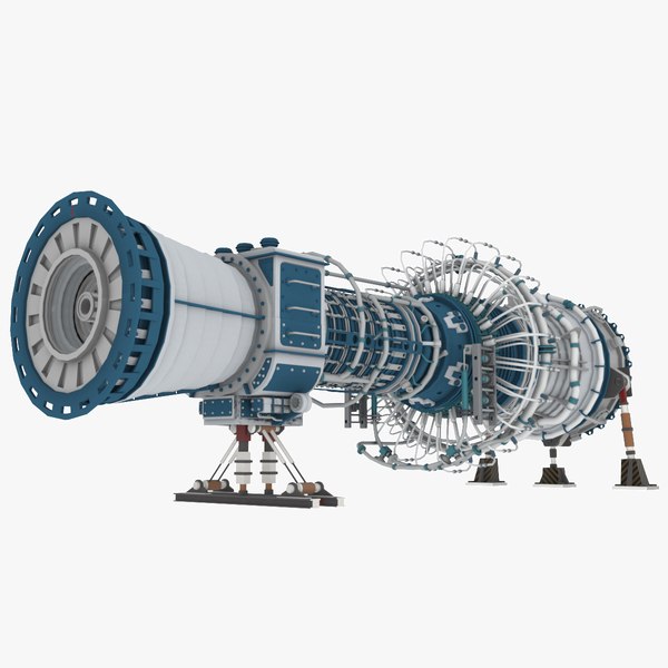 modelo 3d Turbofan Engine LM6000 Híbrido EGT - TurboSquid 1284929