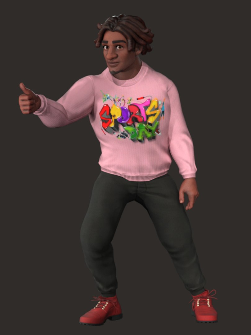 Cartoon 3D Rigged Man-Simo Character Model 3D Model - TurboSquid 2275612