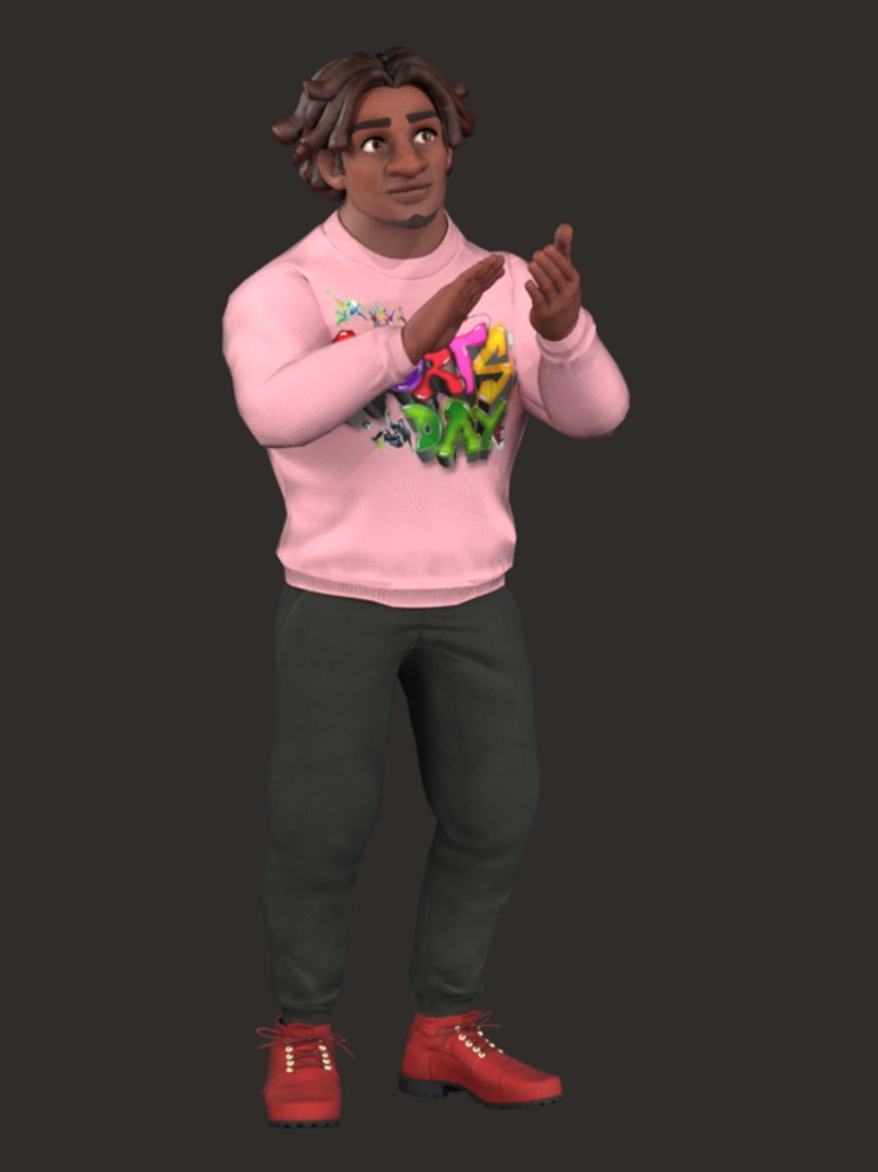 Cartoon 3D Rigged Man-Simo Character Model 3D Model - TurboSquid 2275612