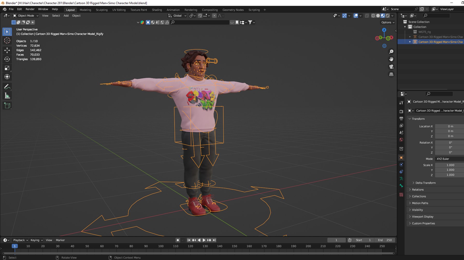 Cartoon 3D Rigged Man-Simo Character Model 3D Model - TurboSquid 2275612