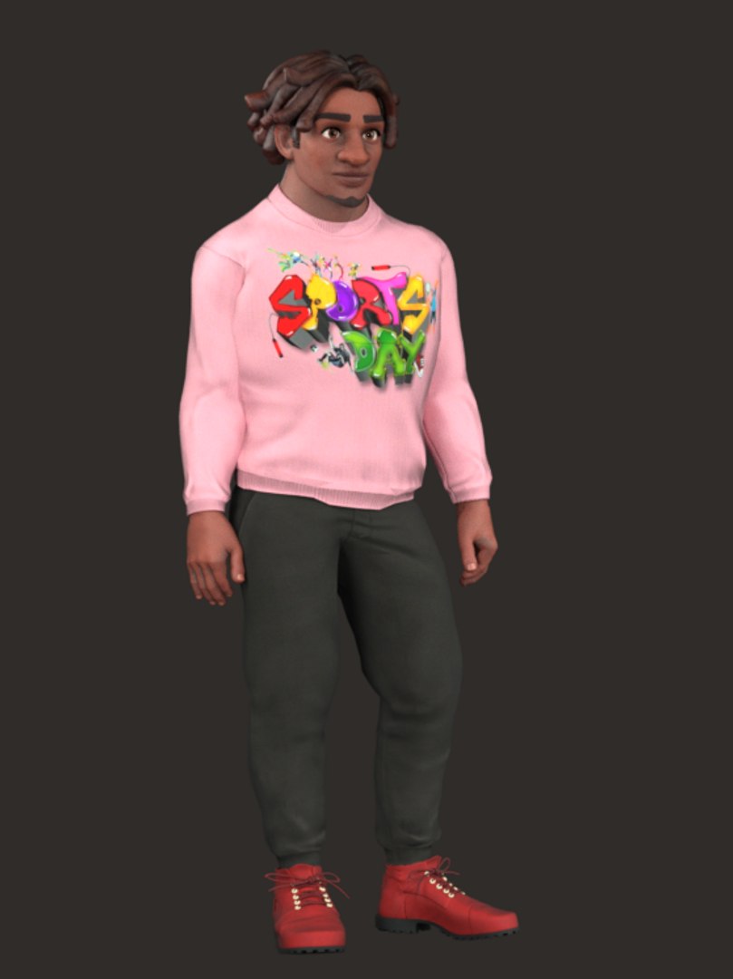 Cartoon 3D Rigged Man-Simo Character Model 3D Model - TurboSquid 2275612