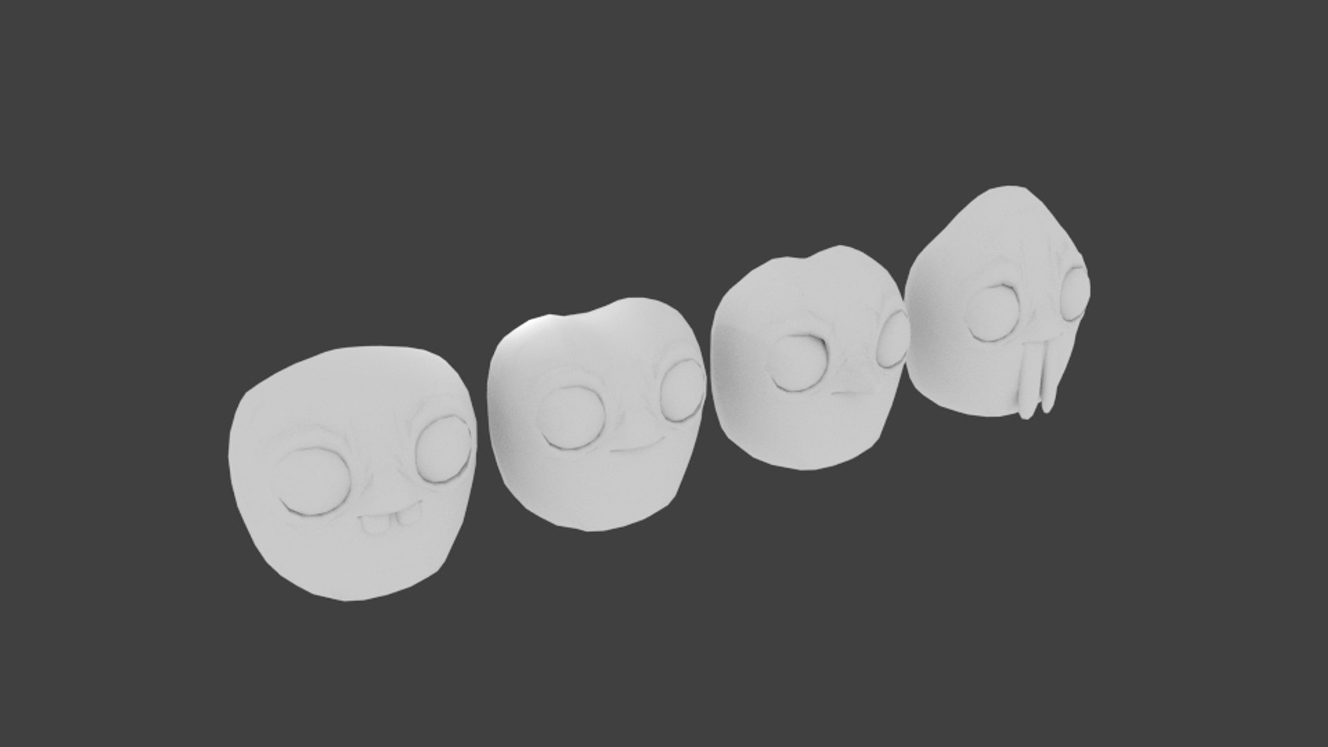 Blob face 3D model - TurboSquid 1288455