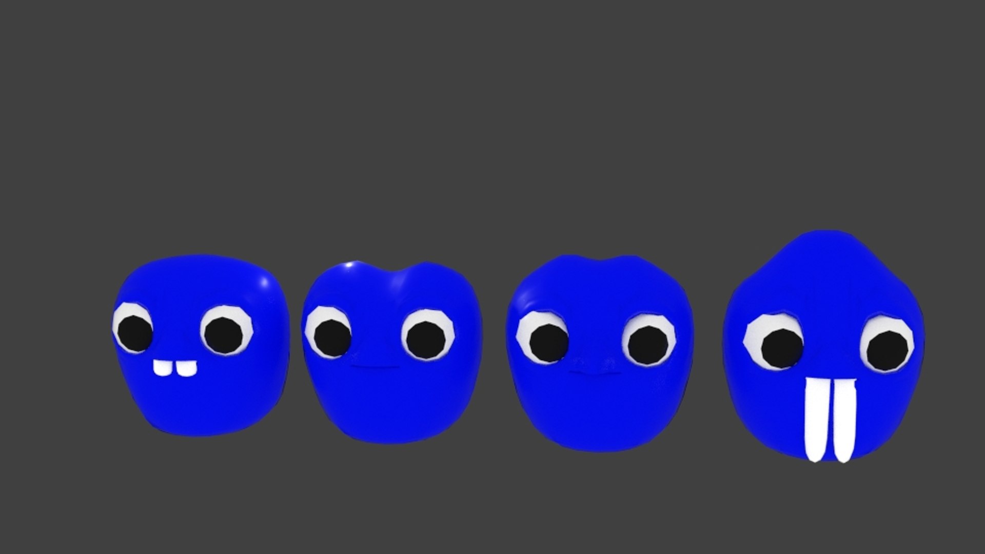 Blob face 3D model - TurboSquid 1288455