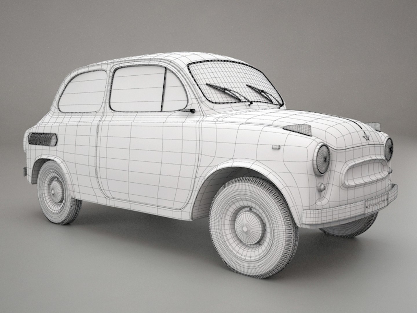 zaz 965 - soviet 3d model