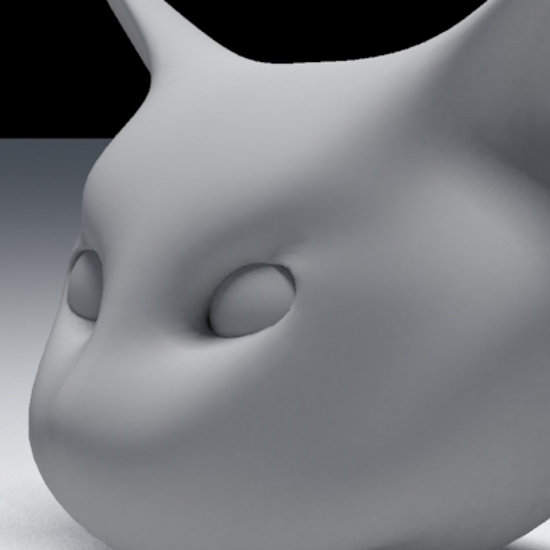 feline head stack 3d max