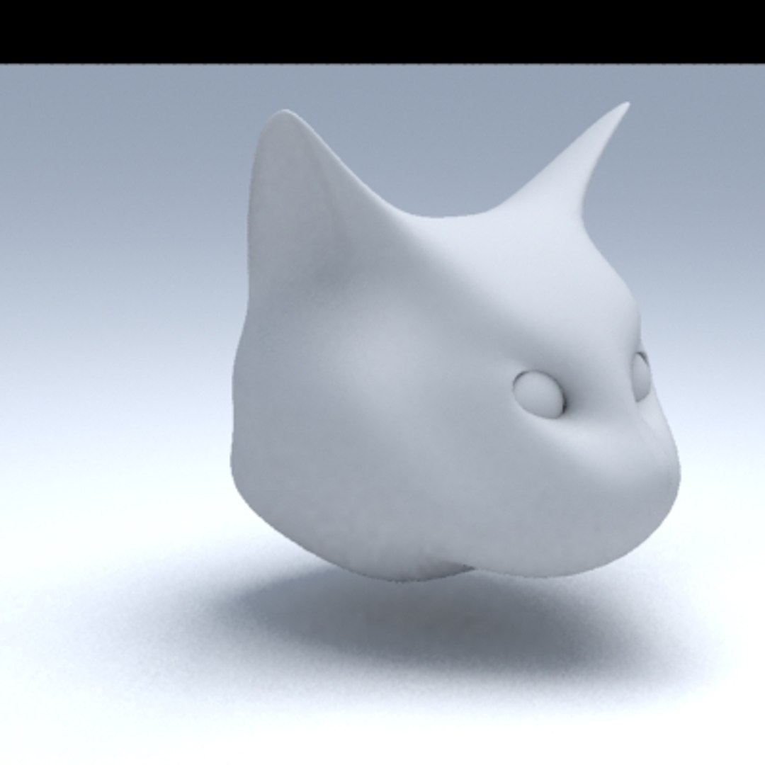 feline head stack 3d max