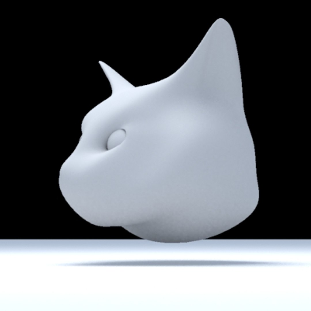 feline head stack 3d max