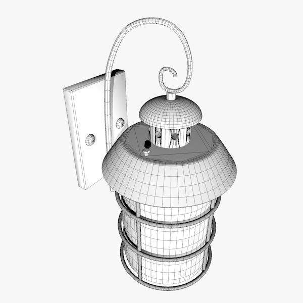 3d model outdoor lantern
