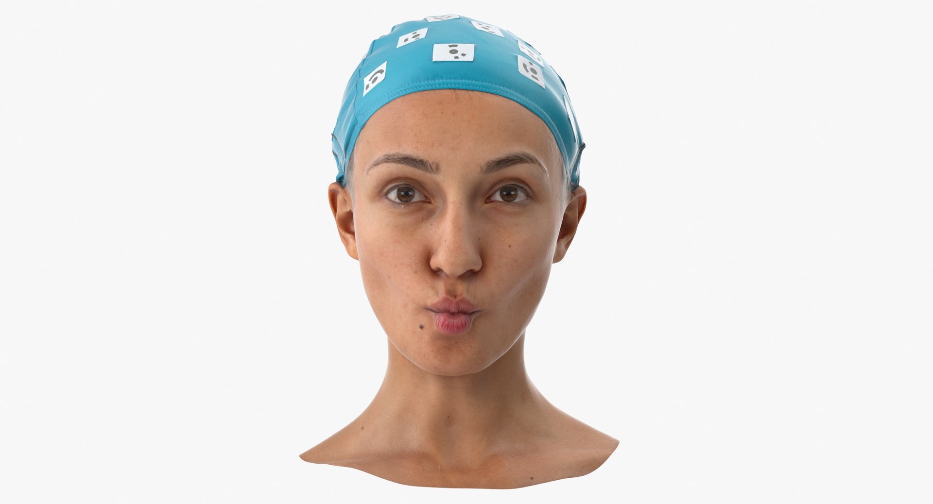 3D Joy Human Head Cheek Suck AU35 Clean Scan - TurboSquid 1718975
