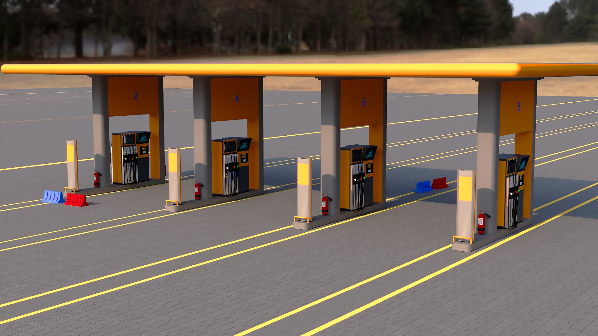 Gaz Station Model - TurboSquid 2050018