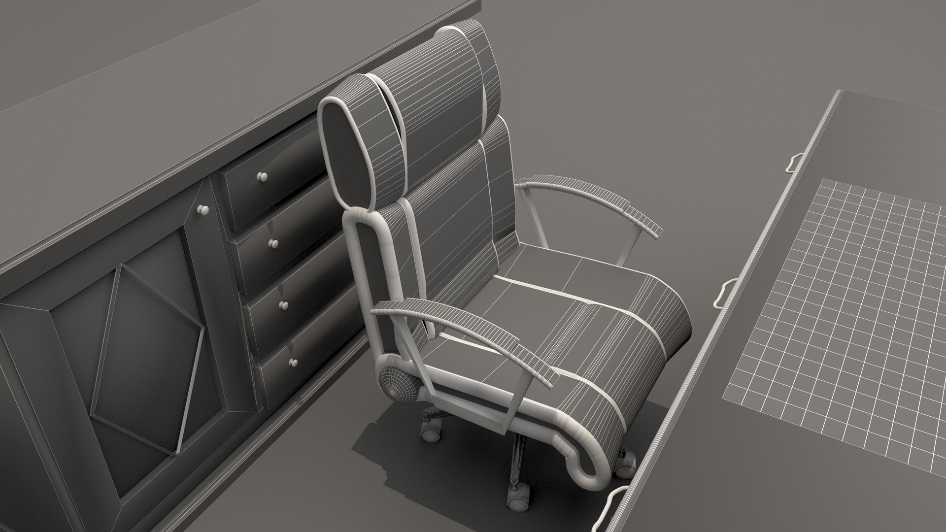 3D Office Room Set 8K Model - TurboSquid 2252881