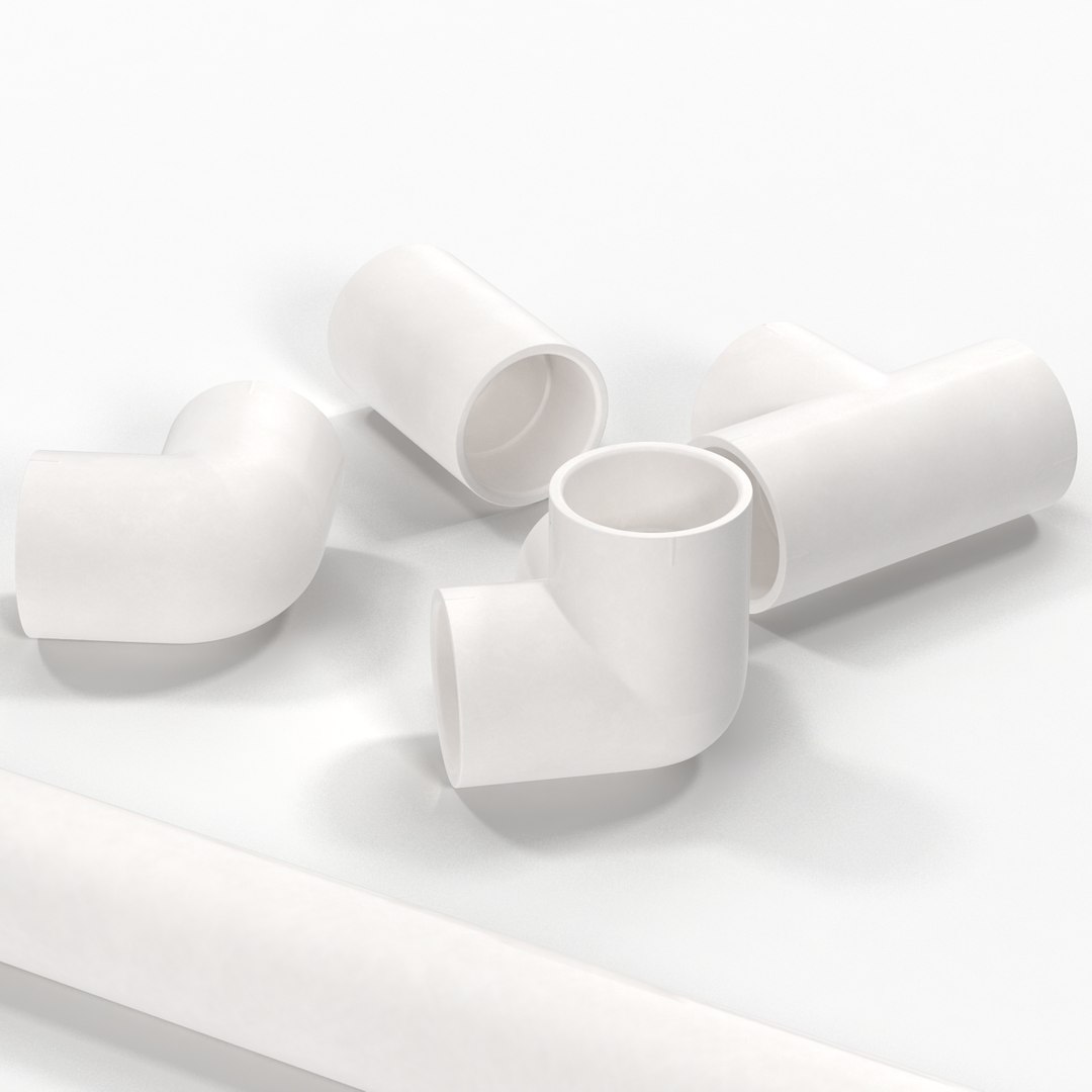 pvc pipes fitting 2 3d model
