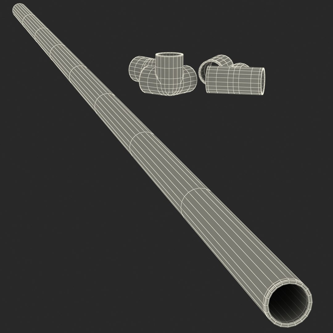 Pvc Pipes Fitting 2 3d Model