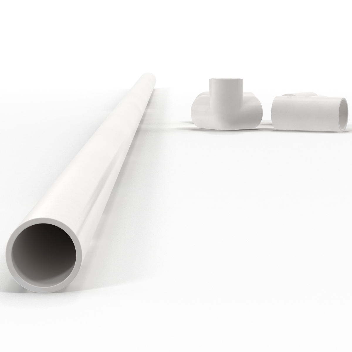 pvc pipes fitting 2 3d model