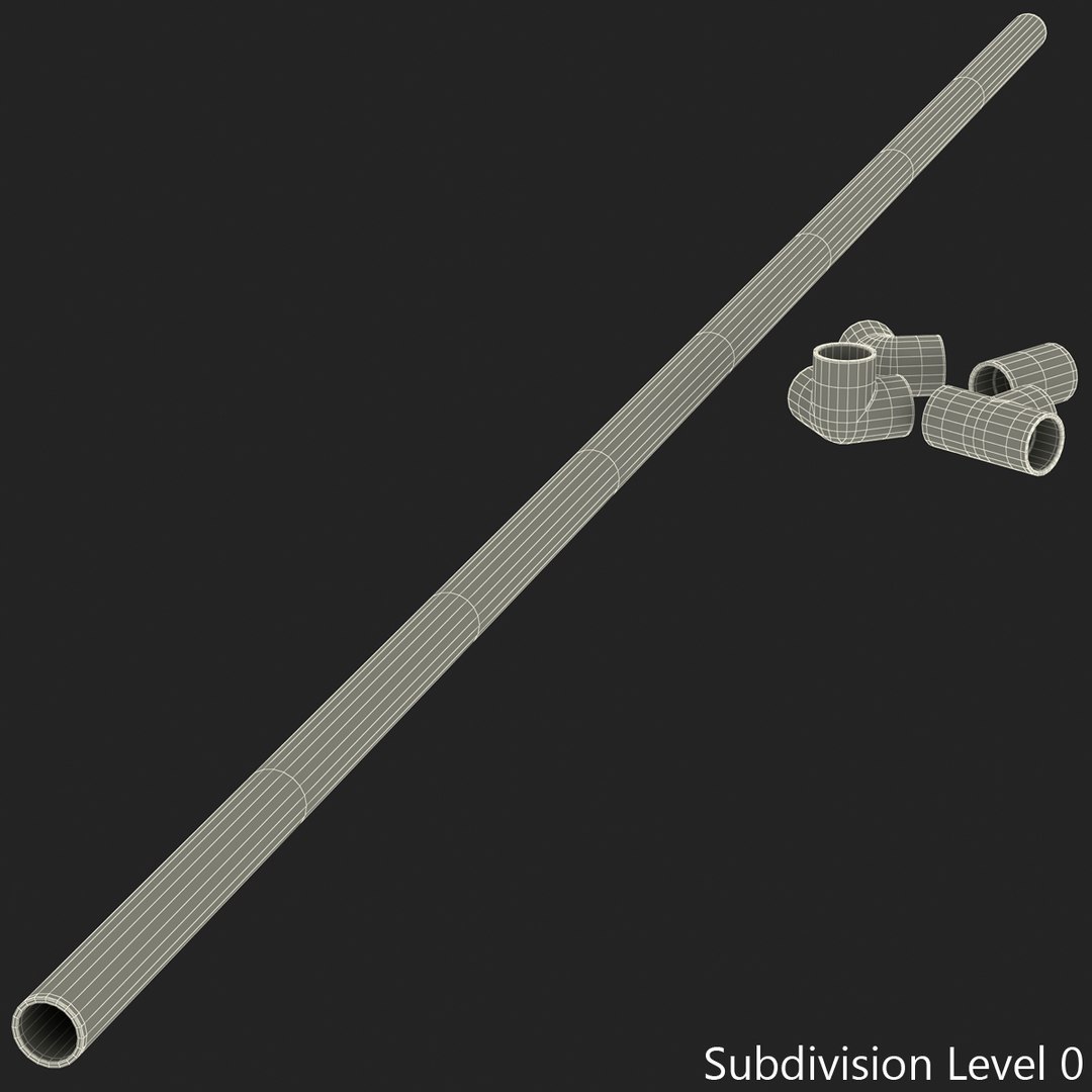 pvc pipes fitting 2 3d model