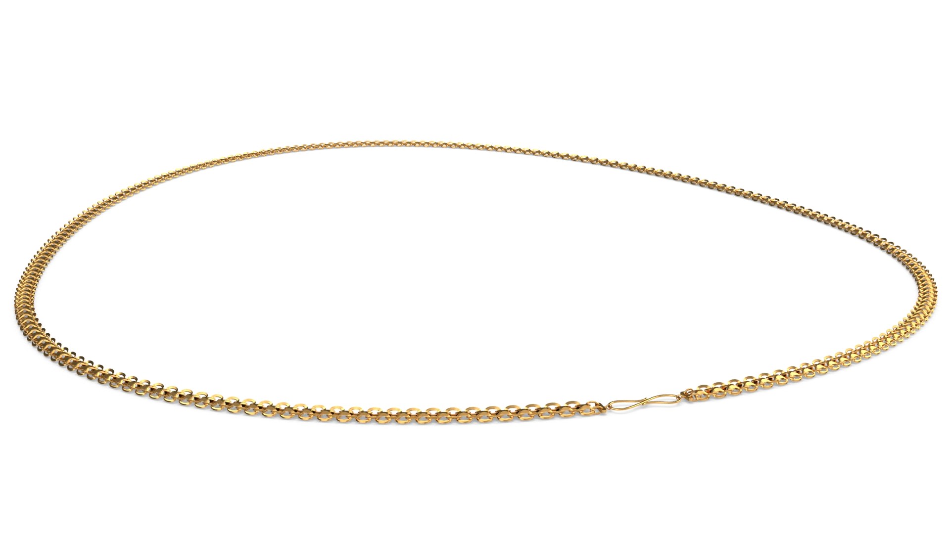 3D Model Gold Chain Necklace - TurboSquid 1484806