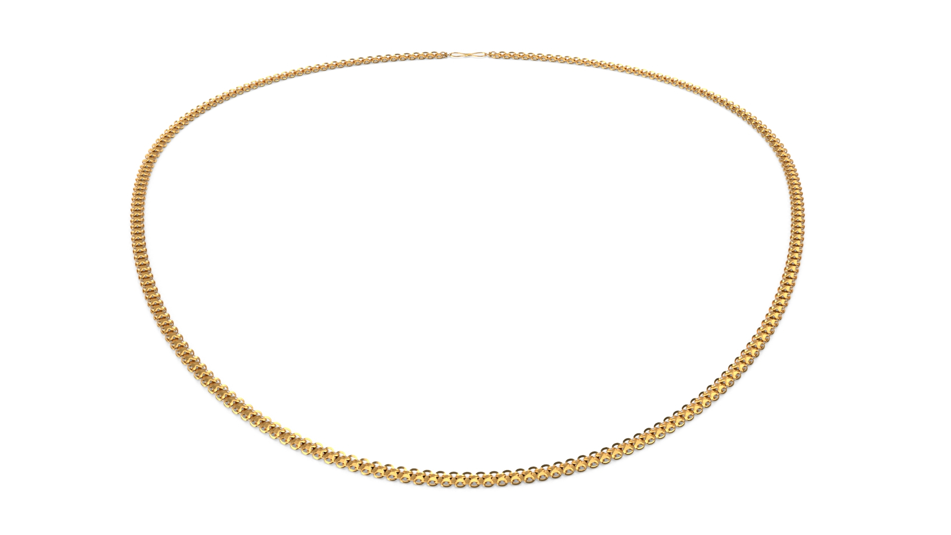 3D Model Gold Chain Necklace - TurboSquid 1484806