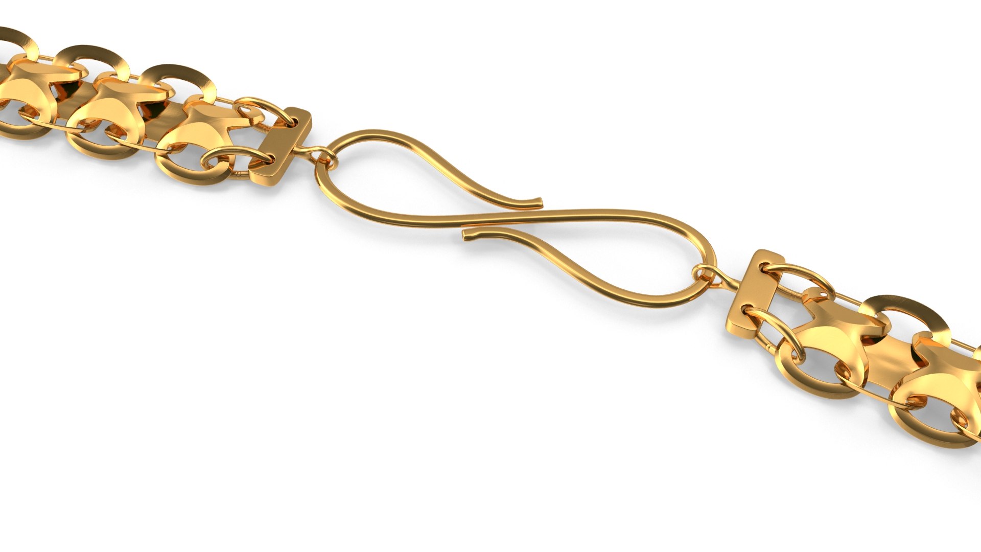 3D Model Gold Chain Necklace - TurboSquid 1484806