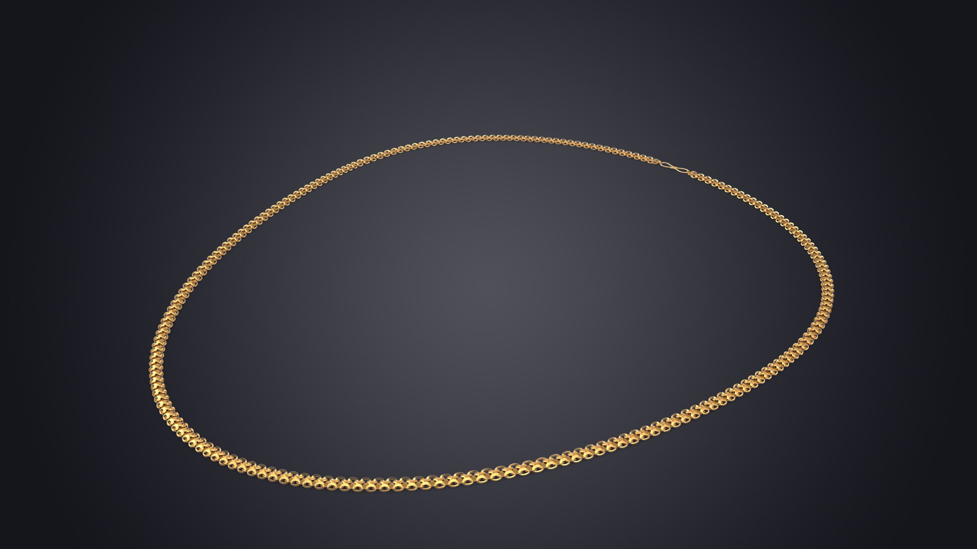 3D Model Gold Chain Necklace - TurboSquid 1484806