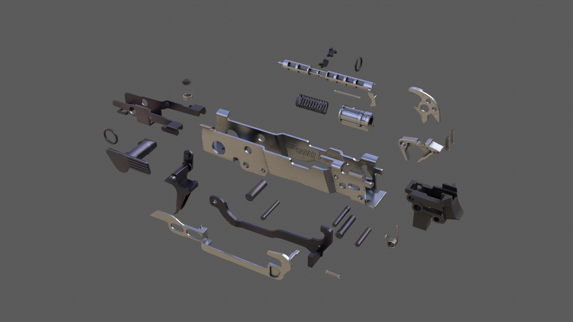 Sig Sauer P320 Fire-control Assembly Low Poly model - TurboSquid 2055514