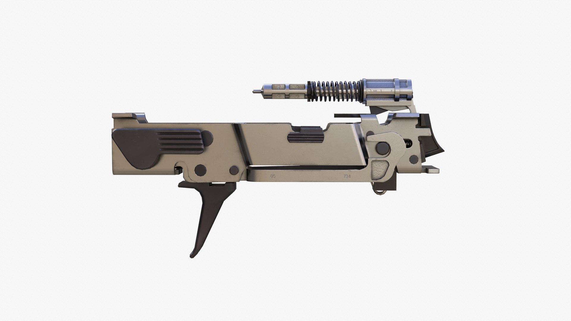 Sig Sauer P320 Fire-control Assembly Low Poly model - TurboSquid 2055514