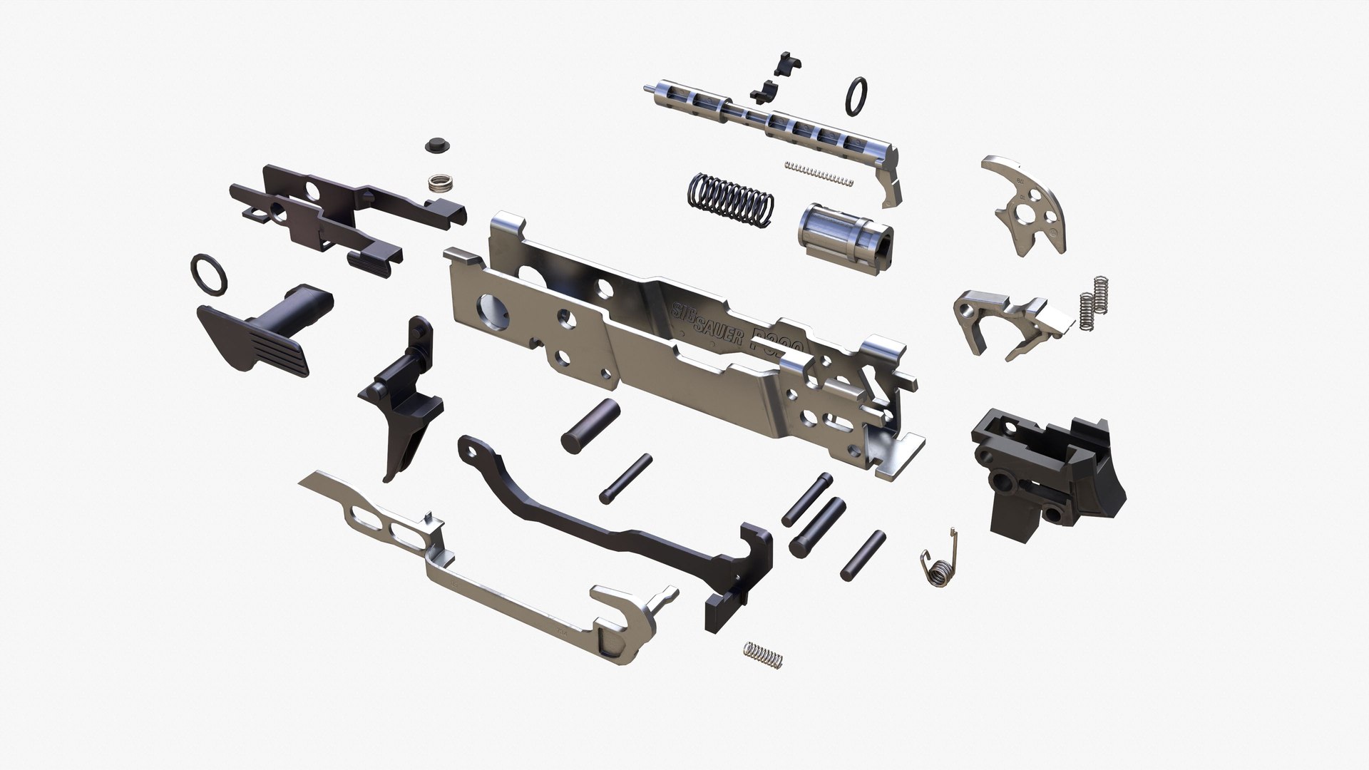 Sig Sauer P320 Fire-control Assembly Low Poly model - TurboSquid 2055514