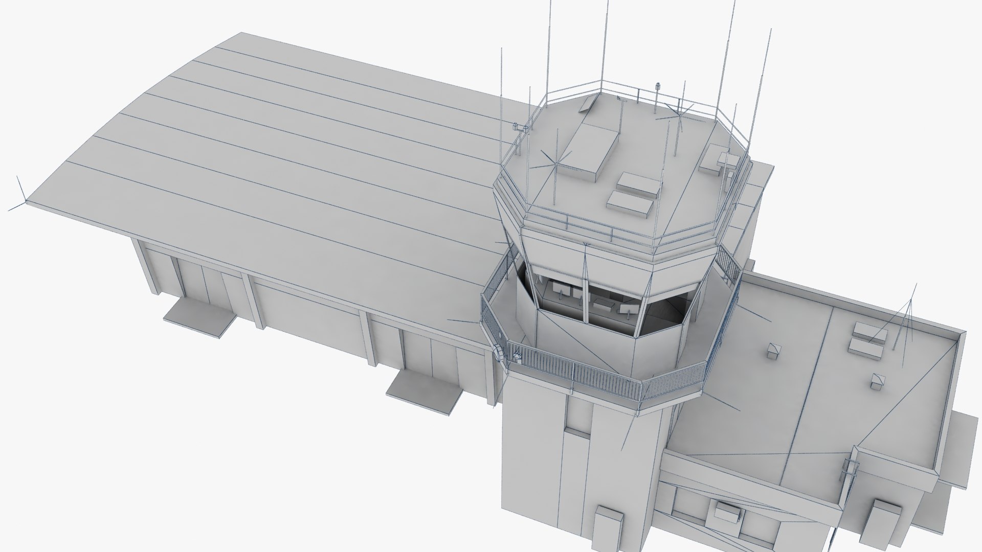 3D Airport Terminal Model - TurboSquid 1946304