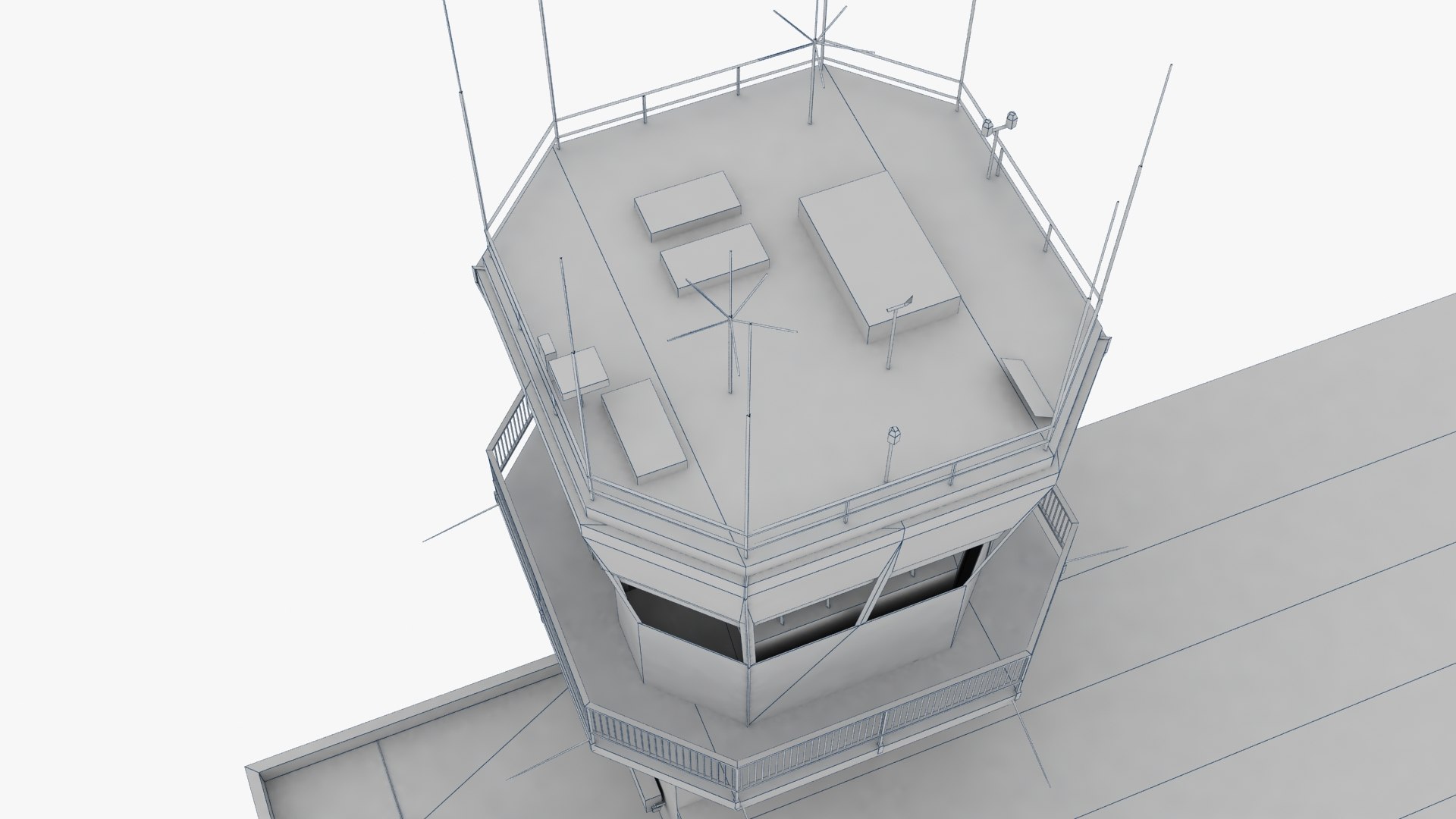 3D Airport Terminal Model - TurboSquid 1946304