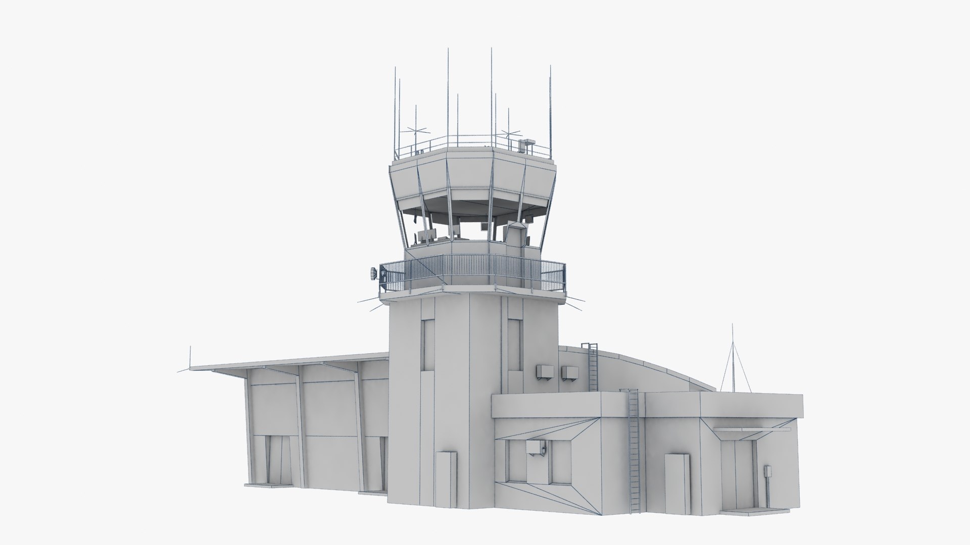3D Airport Terminal Model - TurboSquid 1946304