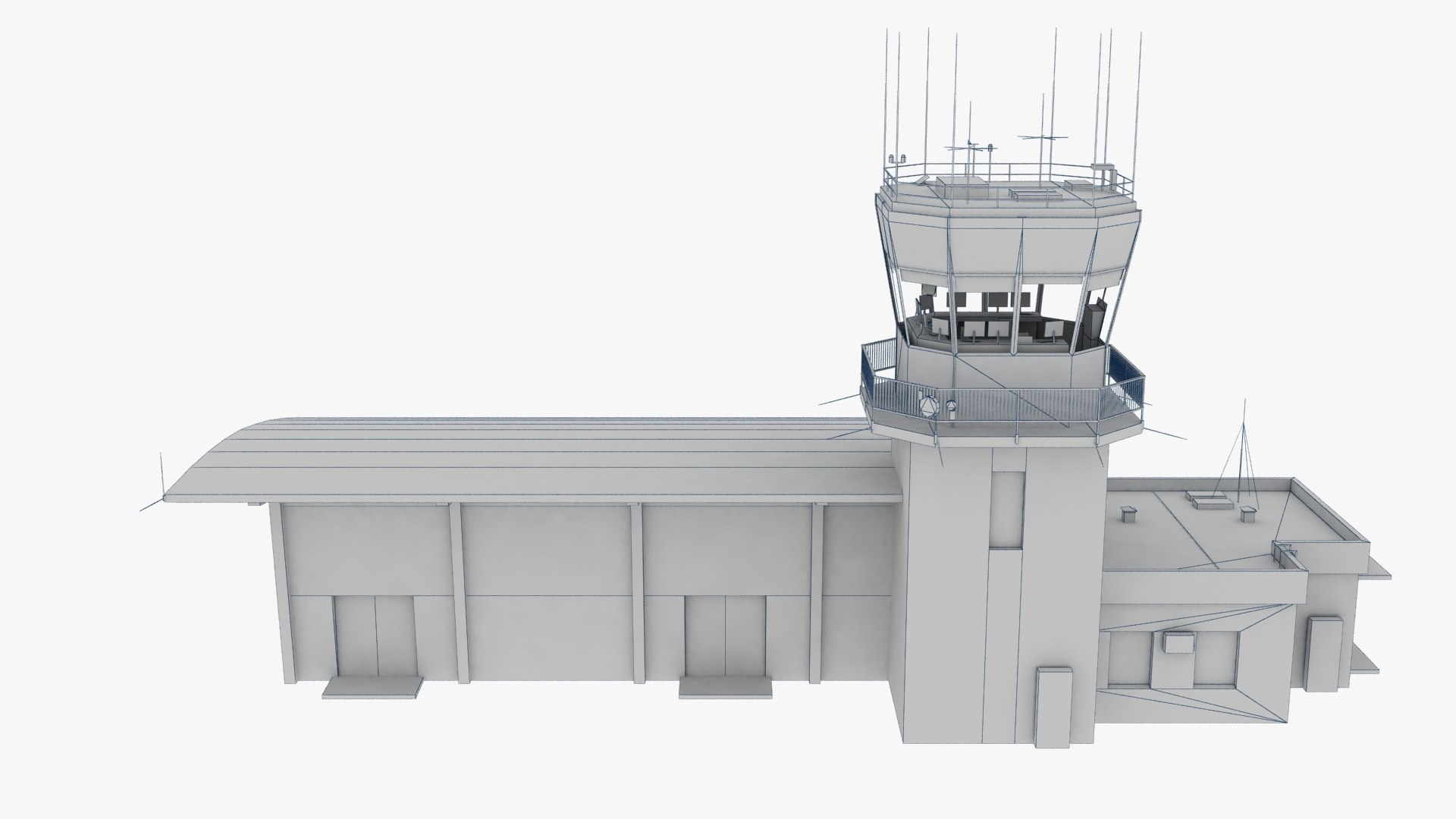 3D Airport Terminal Model - TurboSquid 1946304