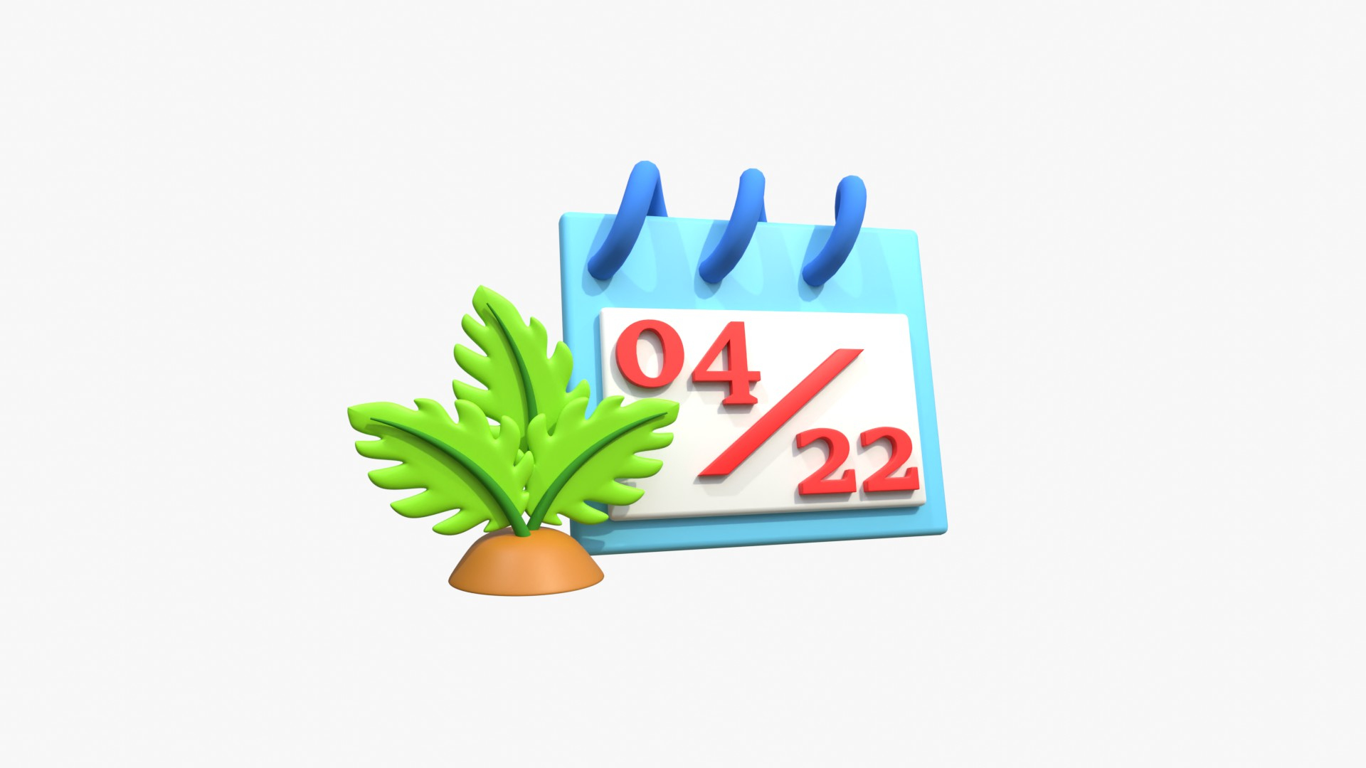 3D Earth Day Calendar Model - TurboSquid 2254932