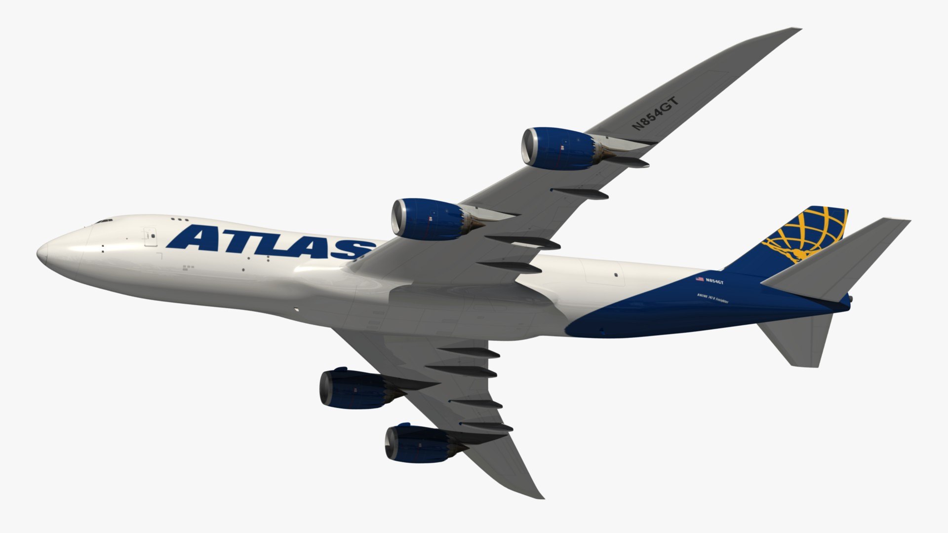 Boeing Atlas Air 3D - TurboSquid 1170726