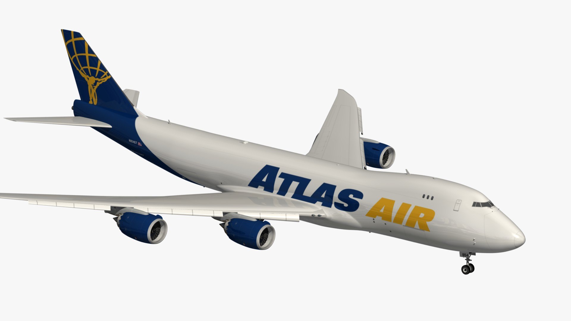 Boeing Atlas Air 3D - TurboSquid 1170726