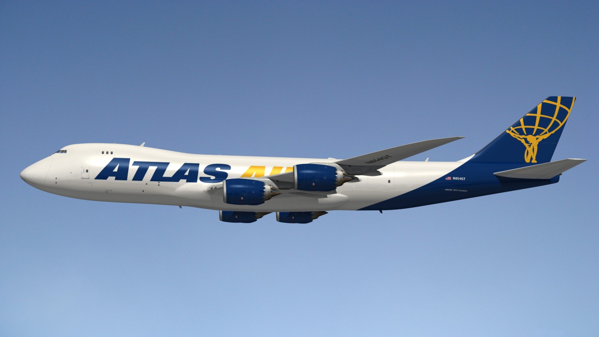 Boeing Atlas Air 3D - TurboSquid 1170726
