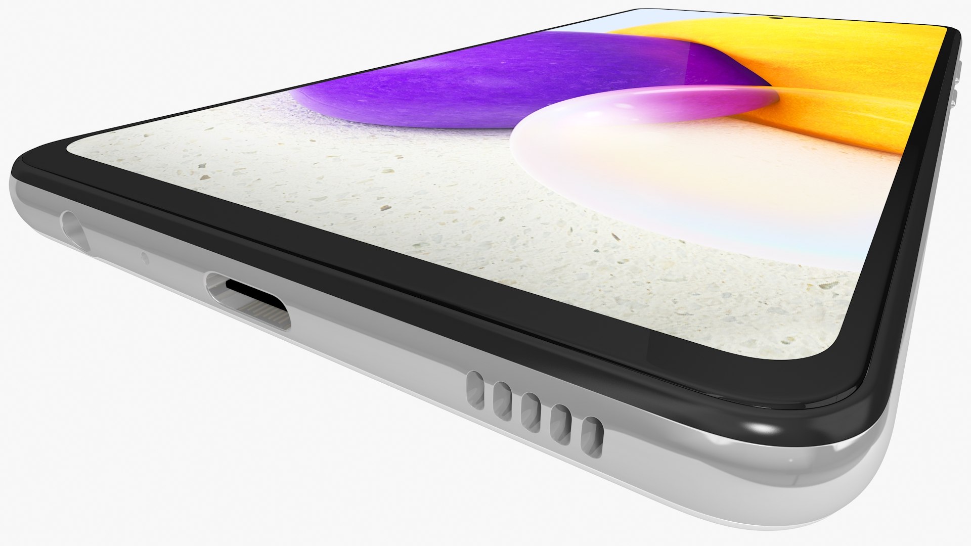 3D Galaxy A72 White Model - TurboSquid 1704713