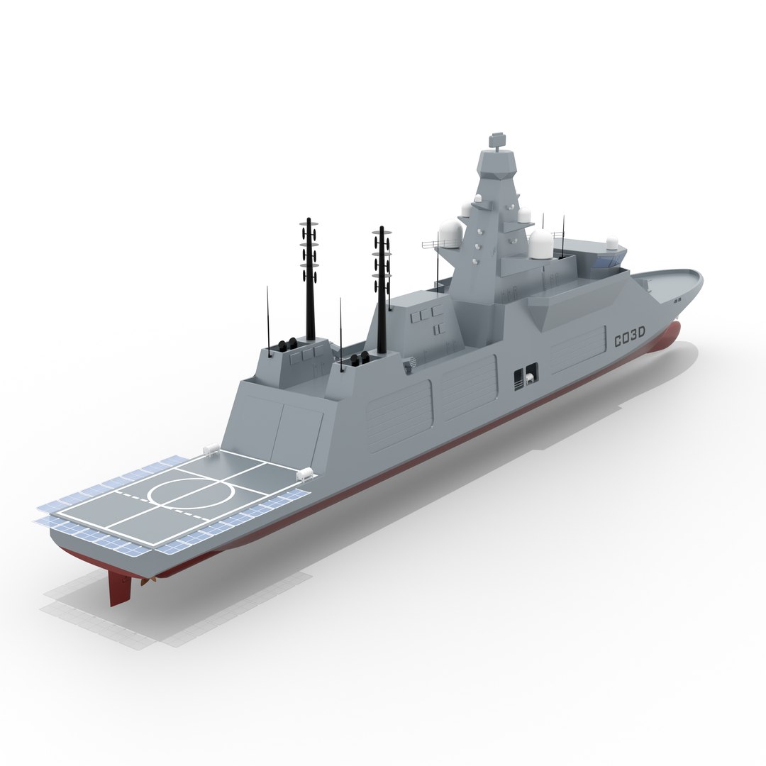 3D Warship Multi-Purpose Frigate - TurboSquid 2120053