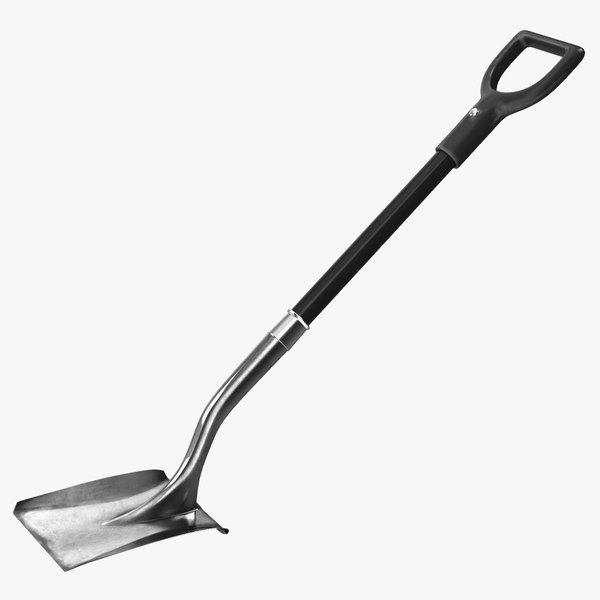 modelo 3d Pala de Hoja Cuadrada Eje Negro - TurboSquid 2153039