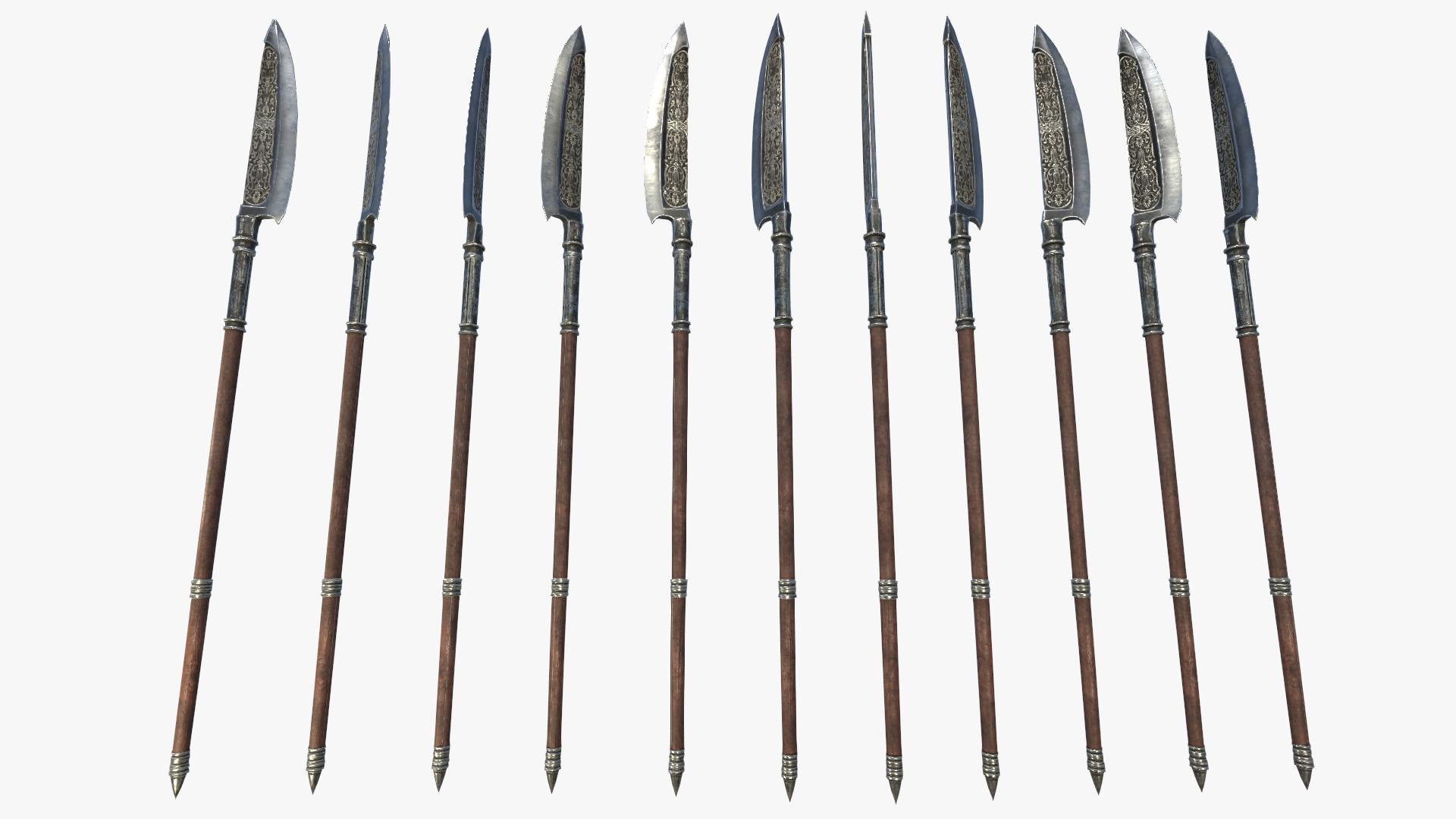 Fantasy Spear RPG Glaive Glave Naginata Guando Woldo Sovnya War Scythe ...